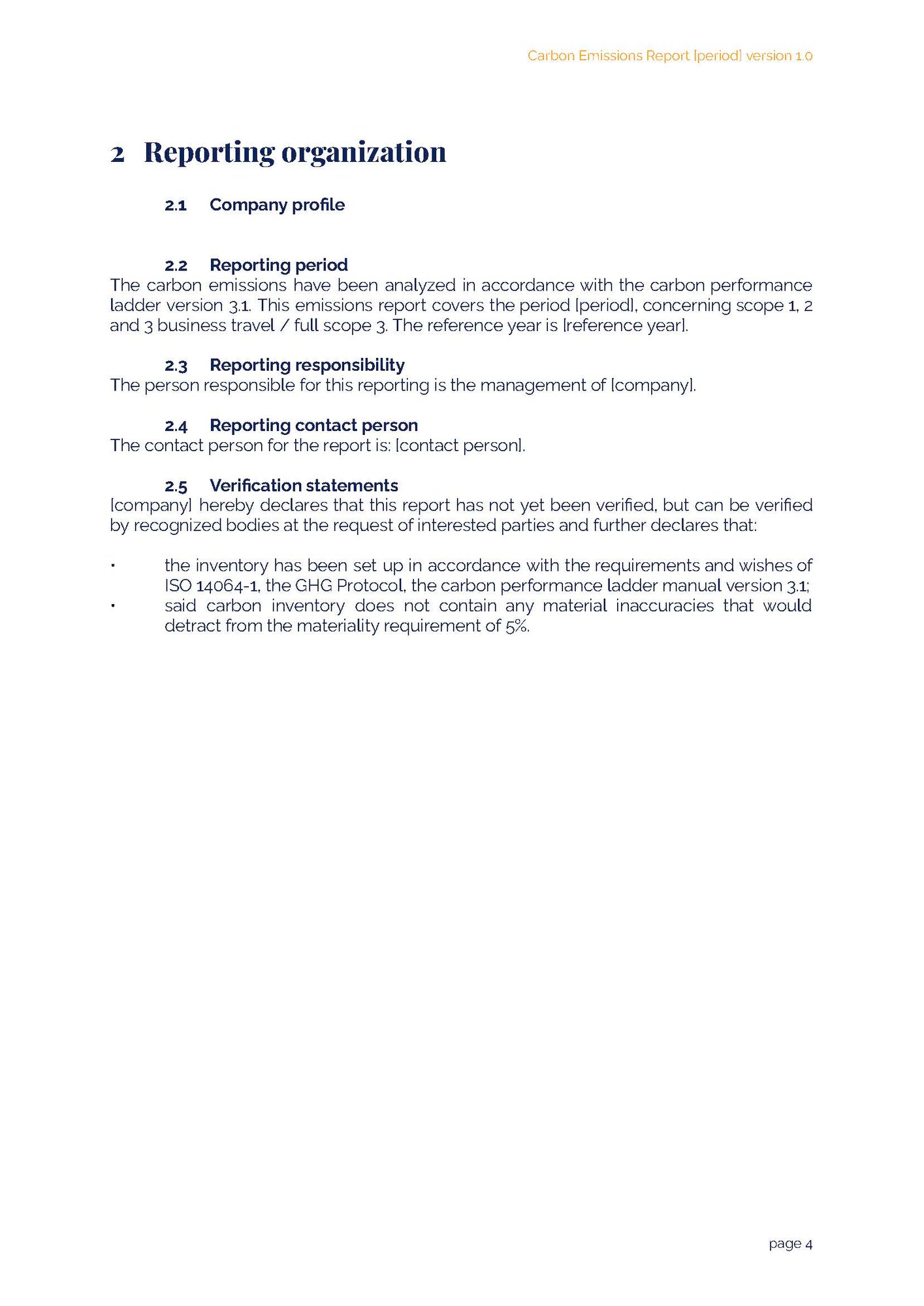 DGB | Carbon footprint analysis brochure